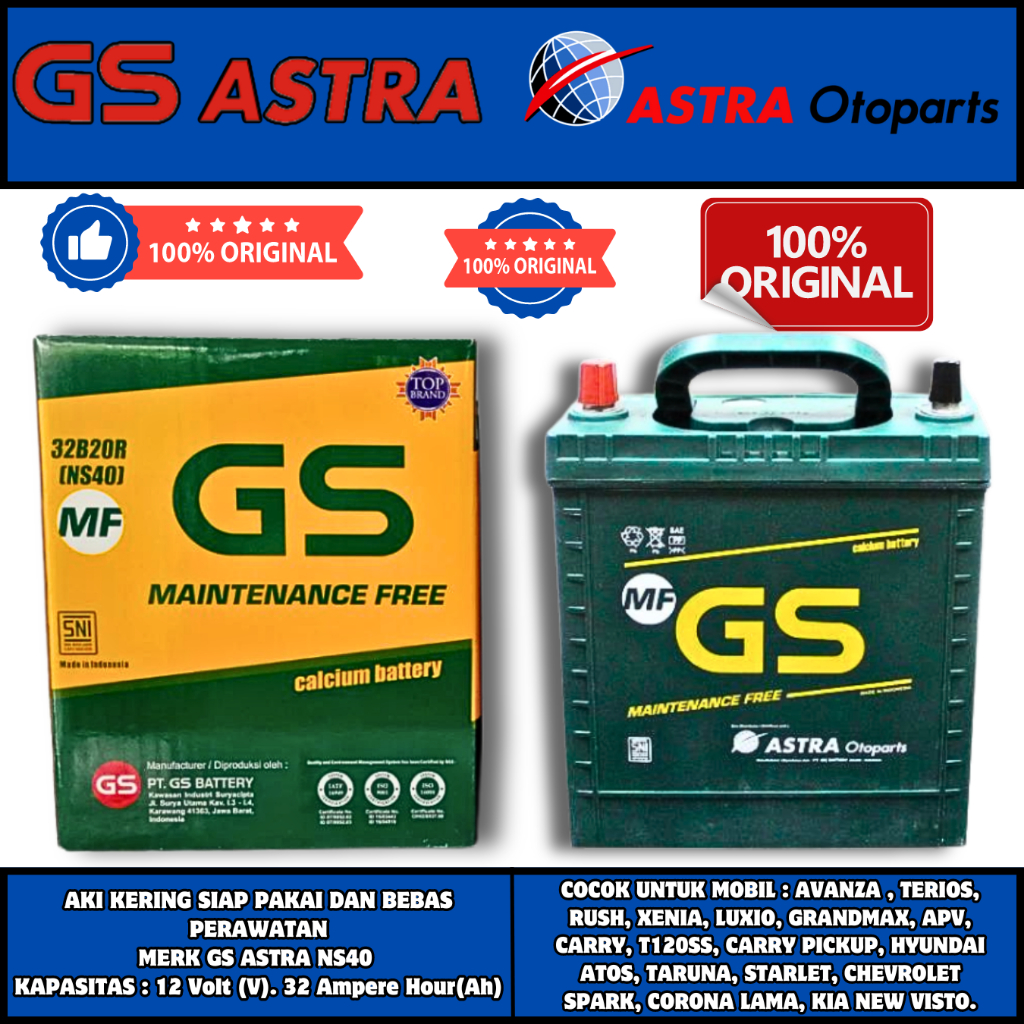 Jual AKI AKI KERING / BASAH MOBIL GRANDMAX, APV, CARRY PICK UP, LUXIO ...