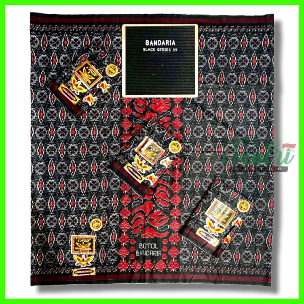 Jual Sarung Batik Goyor Pekalongan / Sarung Botol Bandaria Hitam ...