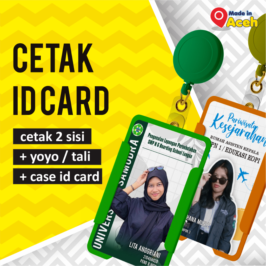 Jual CETAK ID CARD BAHAN PVC + YOYO/TALI | Shopee Indonesia