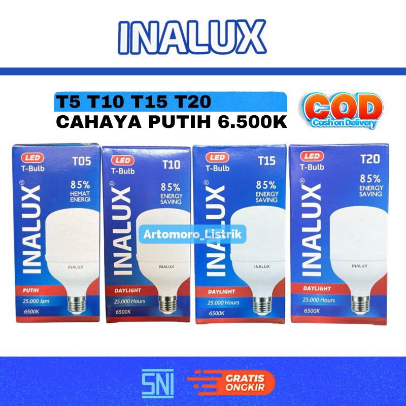 Jual LAMPU LED INALUX 5W 10W 15W 20W BOHLAM LAMPU KAPSUL E27 SNI ...