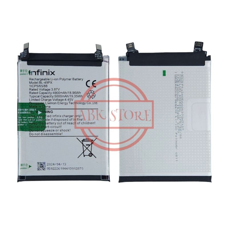 Jual Baterai BL-49PX For Infinix GT 10 Pro / Note 30 Pro / Zero 30 4G ...