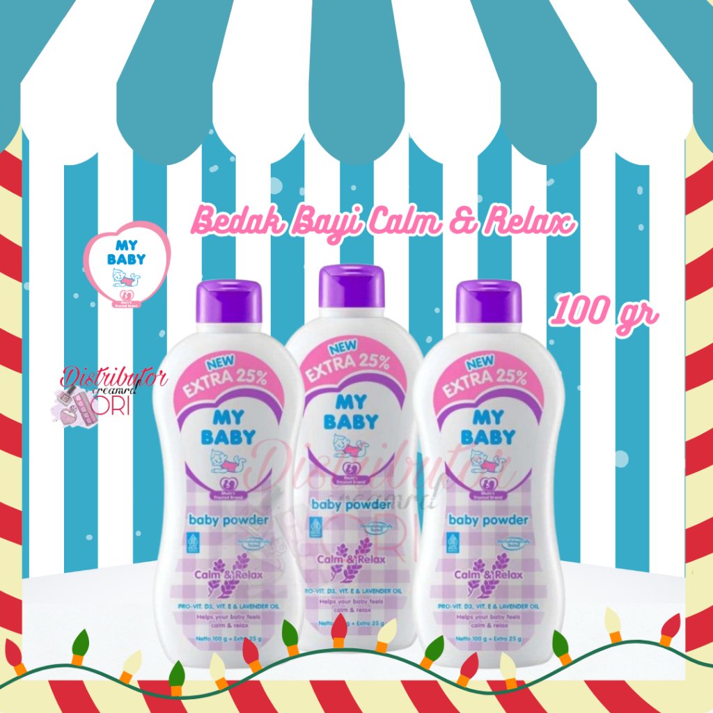 Jual My Baby Powder/Bedak Bayi Calm & Relax 100 gr | Shopee Indonesia