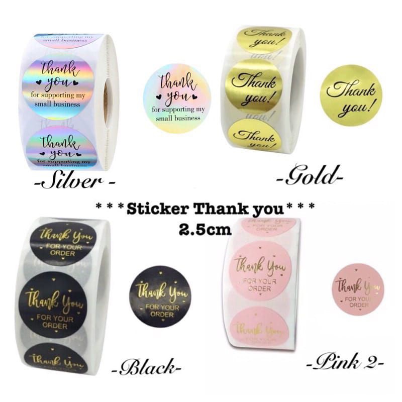 Jual Sticker Label Makanan 50 pcs Stiker Hampers Logo Thank You For ...