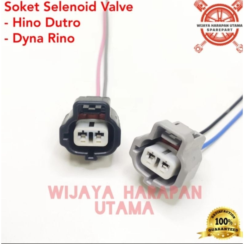 Jual SOKET SOCKET SELENOID VALVE DYNA RINO HINO DUTRO HT130 HT125 PIN 2 ...