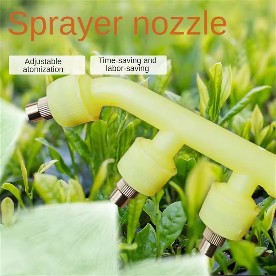 Jual Nozzle Sprayer plastik 3 kepala tangki sprayer manual elektrik ...