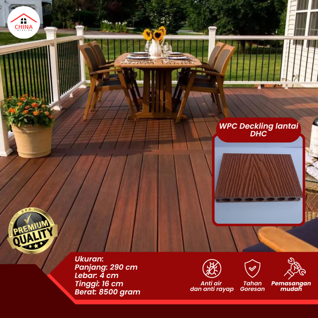 Jual Deckling Wpc Indoor Outdoor DHC Lantai Kayu Kolam Renang Taman ...