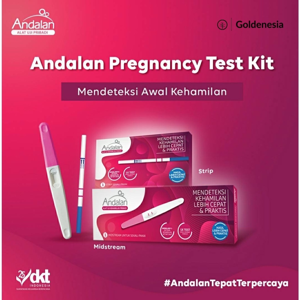 Jual Andalan Pregnancy Test Midstream / Andalan Ovulation Test / test ...