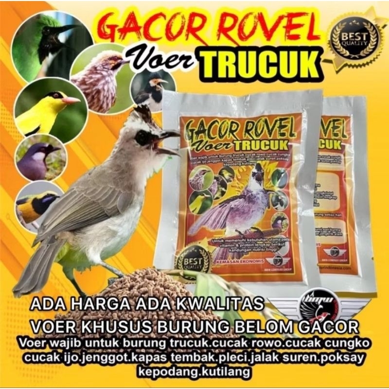 Jual VOER GACOR ROVEL TRUCUK VOER TRUCUK GACOR ROVEL KEMASAN POUNCH ...