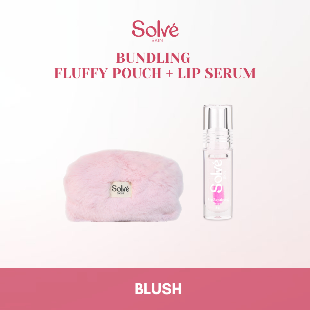 Jual Solvé Bundling Lip Serum + Fluffy Pouch (Free Sticker) | Shopee ...