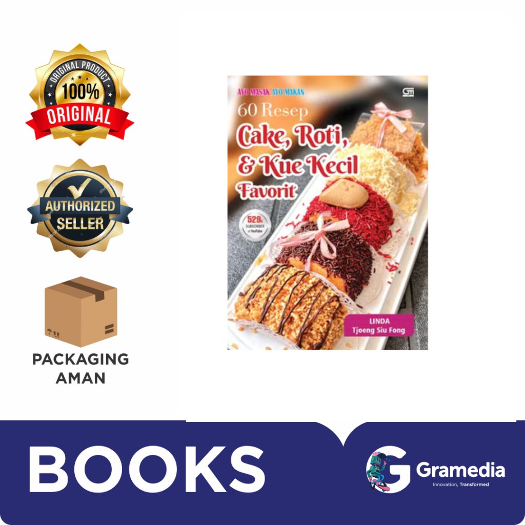 Jual Gramedia Bandung - 60 Resep Cake, Roti, dan Kue Kecil Favorit ...