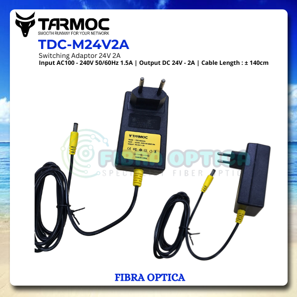 Jual Tarmoc TDC-M24V2A | Switching Adaptor 24V 2A | 24 Volt 2 Ampere Power Supply | Shopee Indonesia