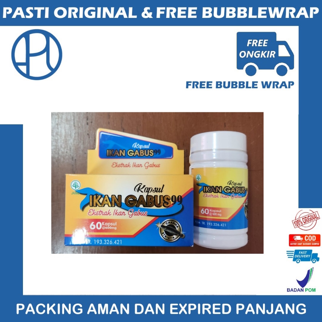 Jual KAPSUL IKAN GABUS 99 BOTOL 60 KAPSUL | Shopee Indonesia