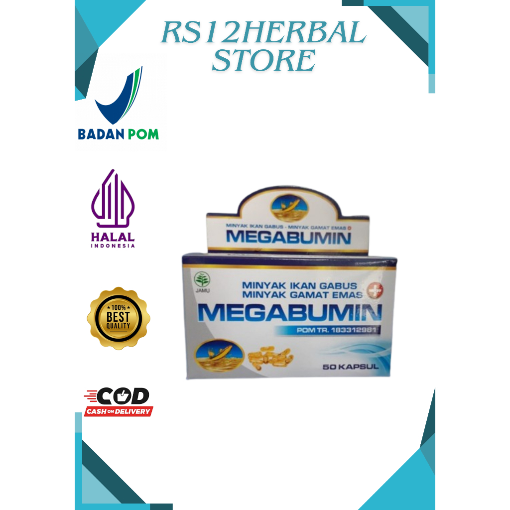 Jual MEGABUMIN - Kapsul Minyak Ikan Gabus Kutuk (Albumin) Plus Gamat ...
