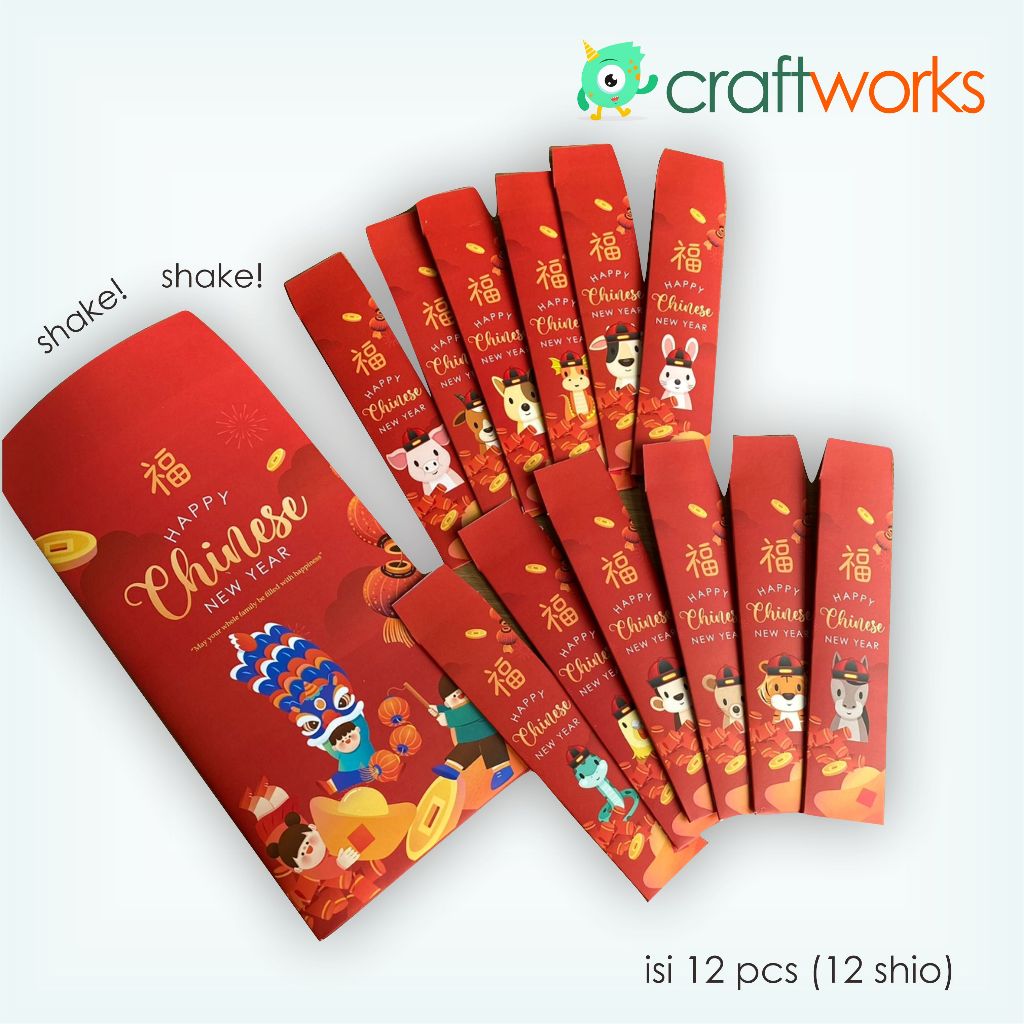 Jual ANGPAO SHAKE IMLEK 1 PAKET ISI 12 ANGPAO SHIO | Shopee Indonesia