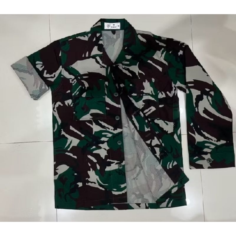 Jual Baju pdl TNI PT Panca Prima bahan micropoly warna gelap | Shopee Indonesia