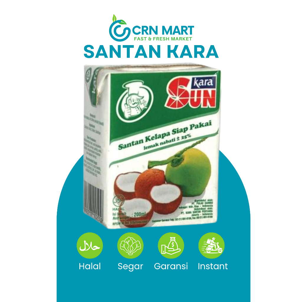 Jual CRN MART - Sun Kara Santan Cair Kemasan 200 ml | Shopee Indonesia