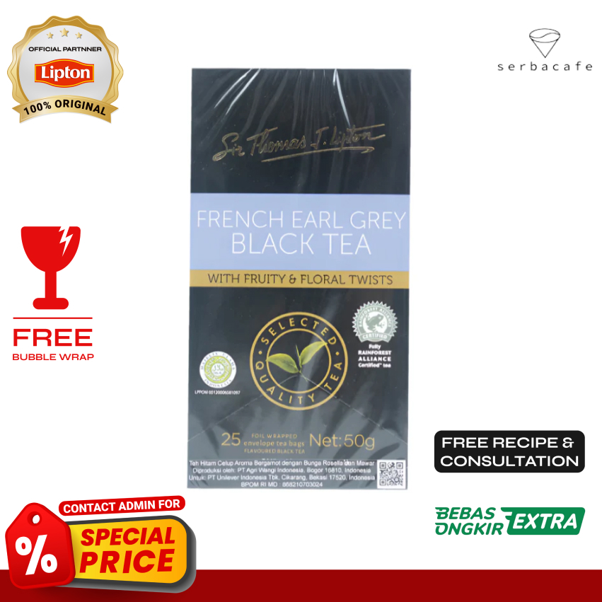 Jual Lipton Tea Bag Early Grey Black Tea (25x2 gr) | Shopee Indonesia