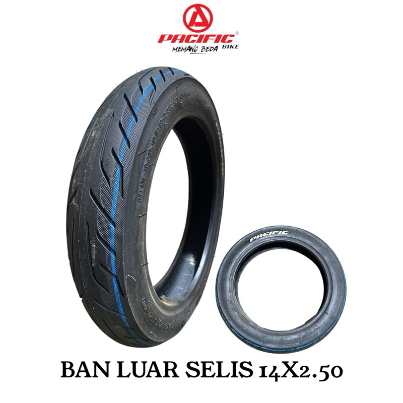 Jual BAN SEPEDA LISTRIK TUBELESS 14X2.50 PACIFIC | Shopee Indonesia