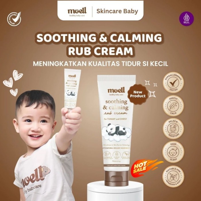 Jual Moell Soothing & Calming Rub Cream 50G | Shopee Indonesia