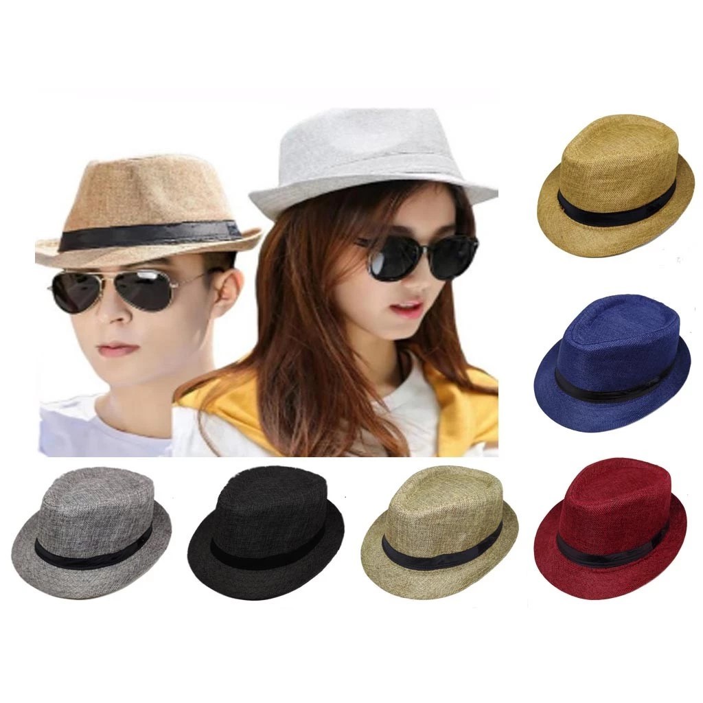 Jual Topi Jazz Topi Cowok Topi Pantai Topi Pria Topi Fedora import ...