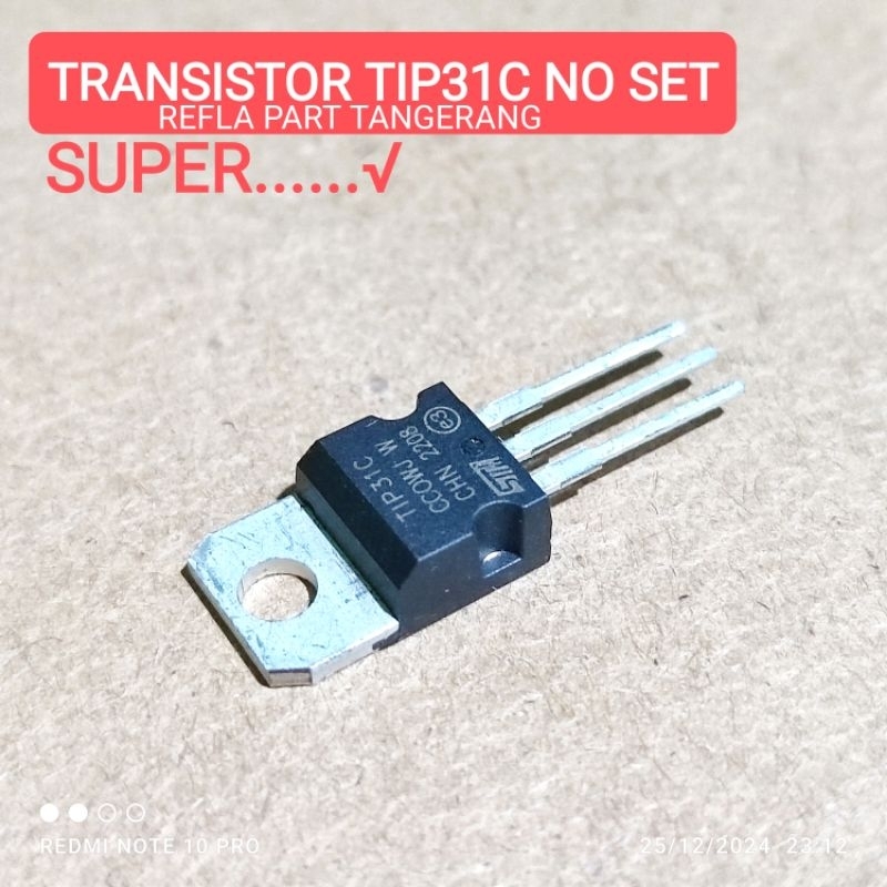 Jual 1 BUAH TRANSISTOR TIP31C TIP31 C TIP 31C SUPER | Shopee Indonesia