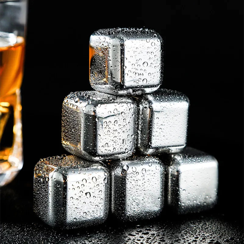 Jual MSM Food Grade Es Batu Stainless Steel Ice Cube Cubes Reusable SUS ...