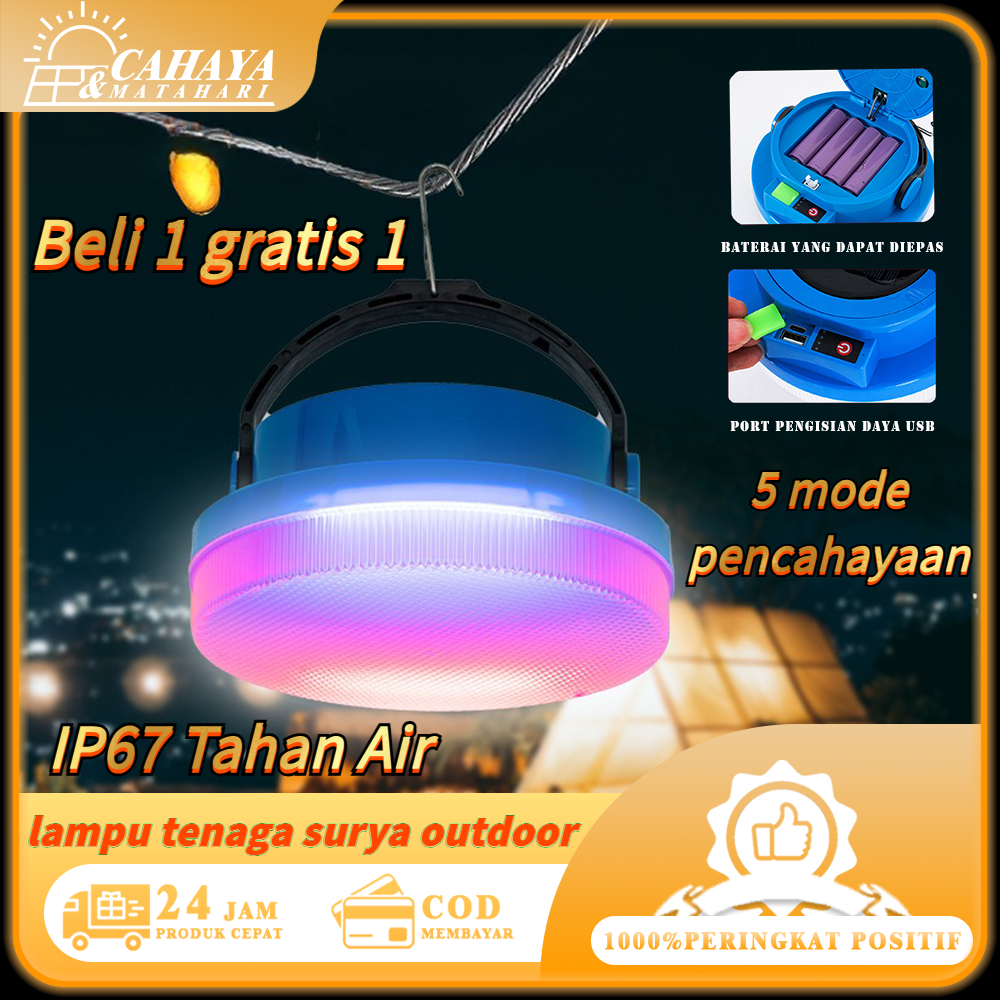 Jual lampu emergency led tahan lama IP67 Tahan Air lampu tenaga surya outdoor Multi-fungsi lampu ...