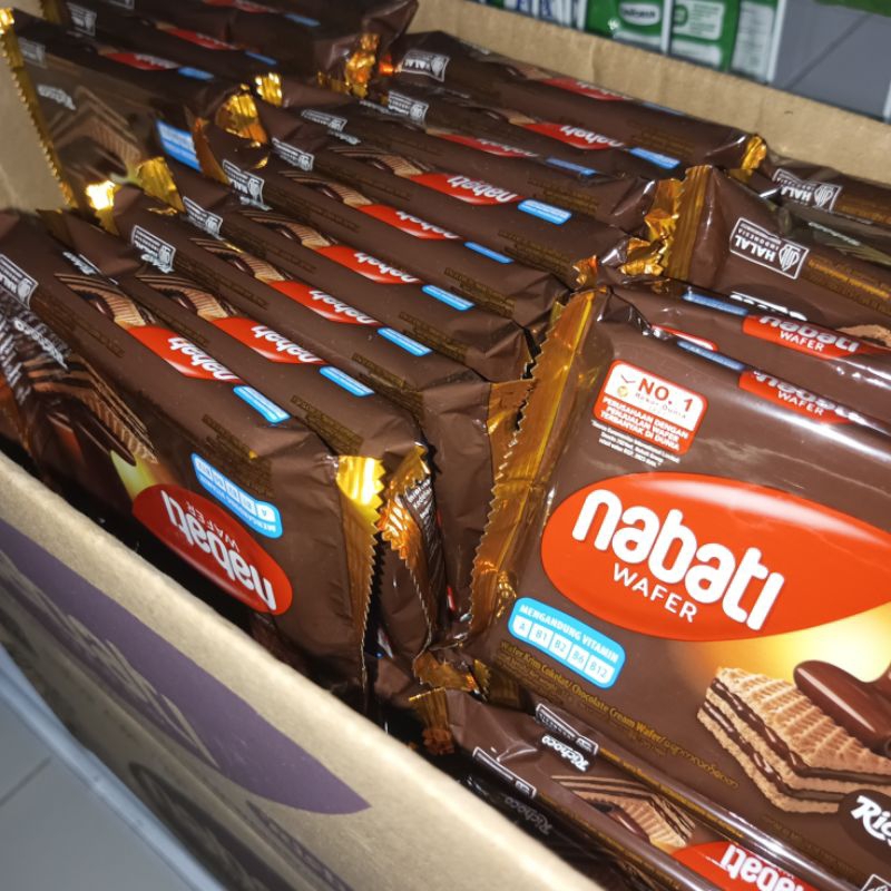 Jual Nabati rasa coklat kemasan 37g, wafer renyah nabati coklat | Shopee Indonesia