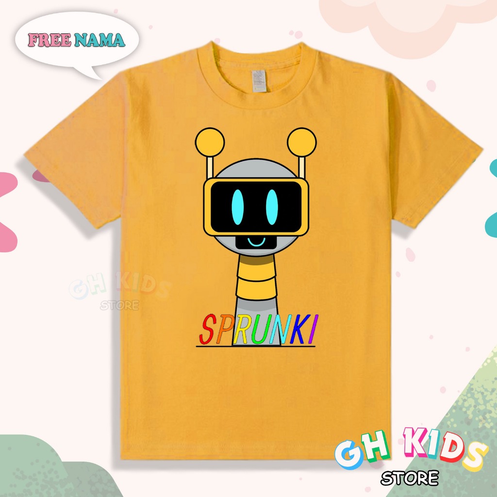 Jual Tshirt Kaos Anak Laki Laki Gambar Sprunki Fun Bot Baju Anak ...