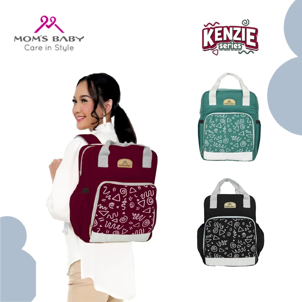 Jual Tas Ransel Bayi Moms Baby diaper Bag Kenzie MBT3073 Woody MBT3077 ...