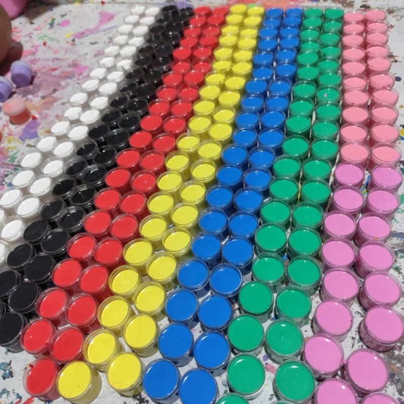 Jual CAT AIR LUKIS SERBAGUNA SATUAN 10 ML mewarnai kertas styrofoam ...