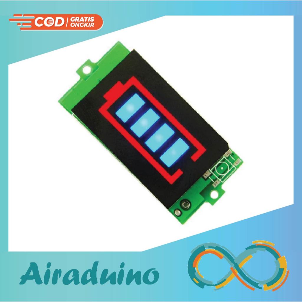 Jual Indikator Kapasitas Baterai Lithium Battery Capacity Indicator 1S ...