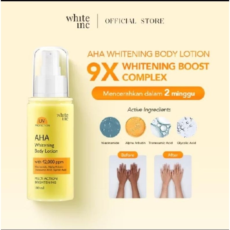 Jual PERFECT WHITE [100ml] AHA Kojic Brightening Body Lotion | Hand ...