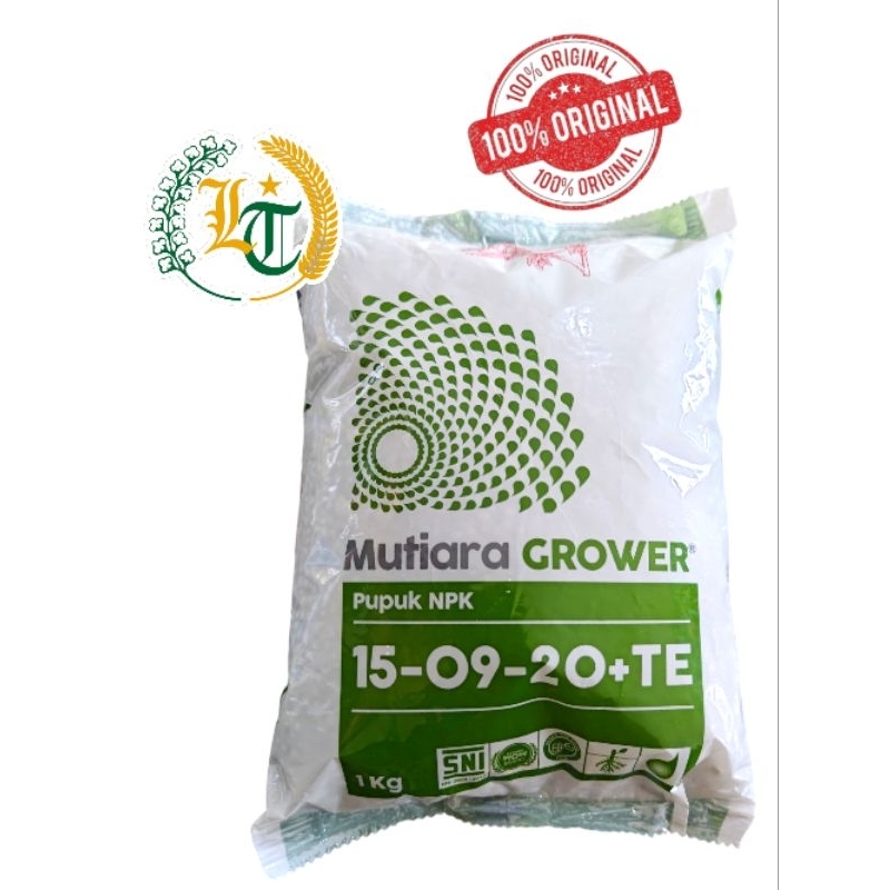 Jual NPK Mutiara Grower 15 09 20 TE kemasan pack 1 kg/ Pupuk tanaman ...