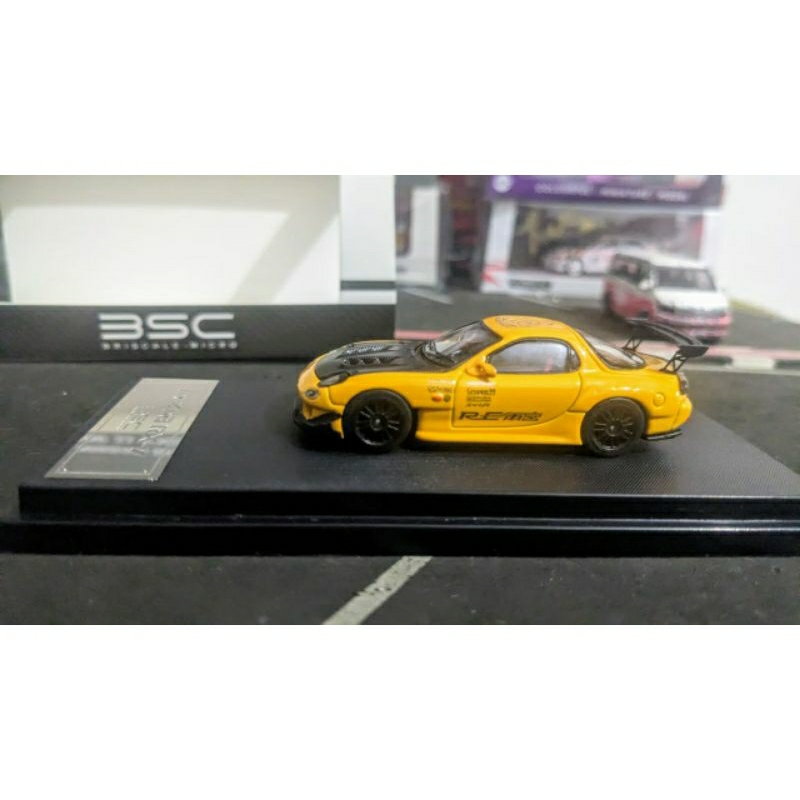 Jual Diecast BSC Briscale Micro Mazda Rx7 RX 7 FD3S RE Yellow Carbon Hood swap velg | Shopee ...