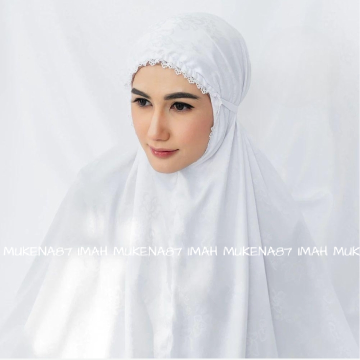 Jual Mukena SUTRA DOFF Putih Mukenah Dewasa Umroh Haji Silk Mewah l ...
