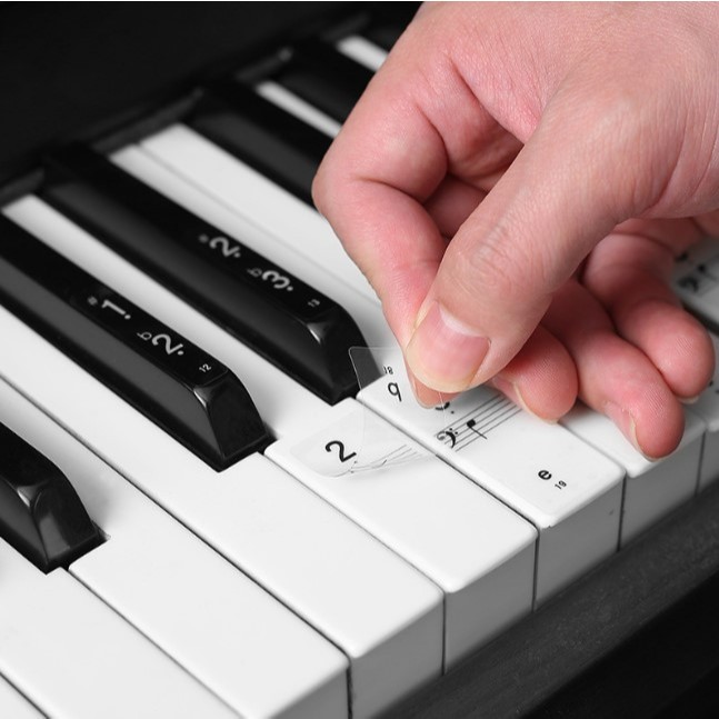 Jual Sticker Tuts Nada Piano Pas Solmisasi Not Balok Nada Huruf Stiker ...