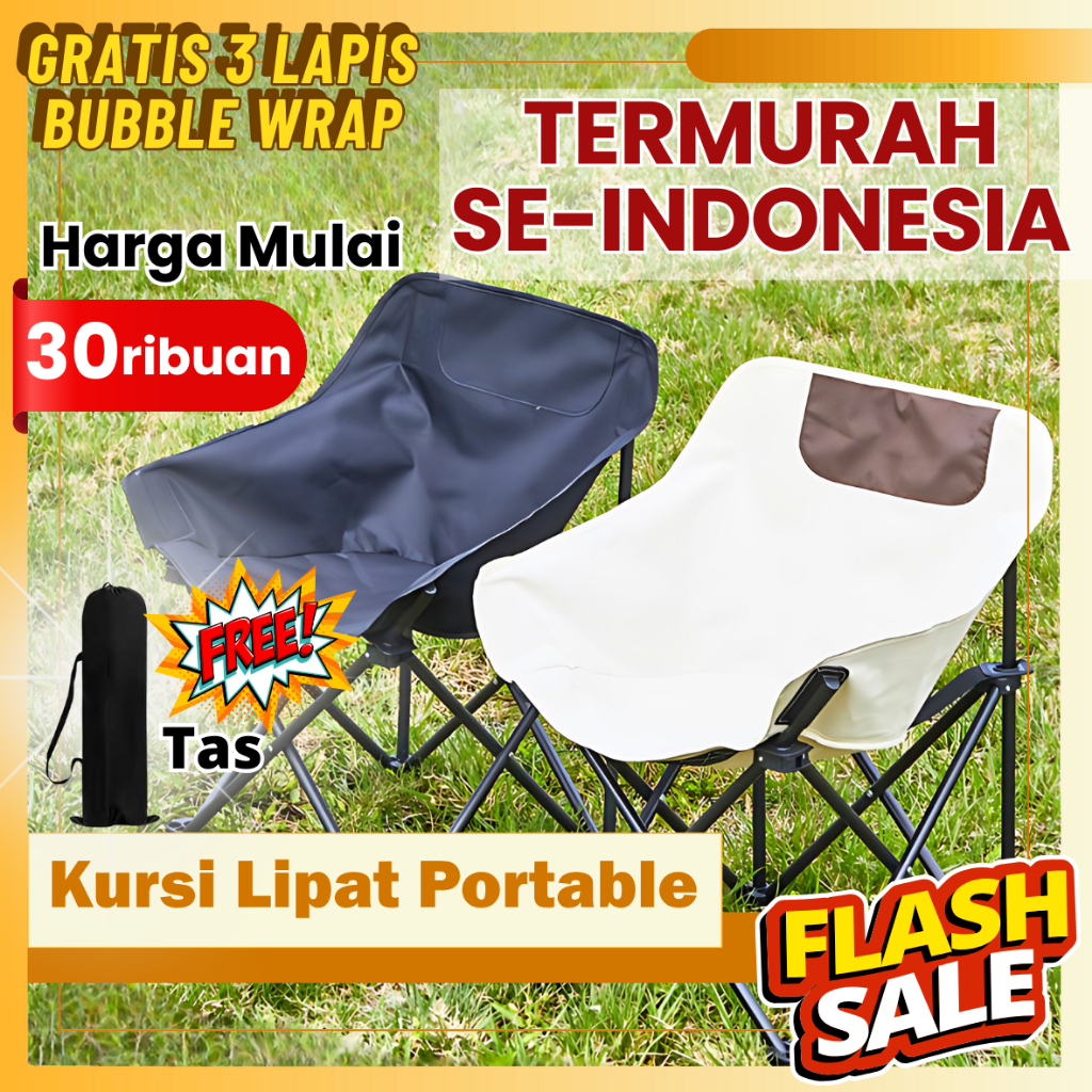 Jual LLB Kursi Lipat Moon Chair Kursi Portable Kursi Mancing Kursi ...
