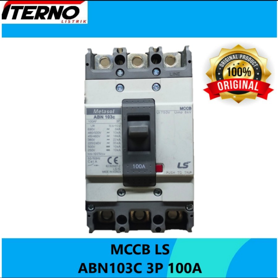 Jual MCCB ABN103C 3P 100A LS Metasol ABN 103C | Shopee Indonesia