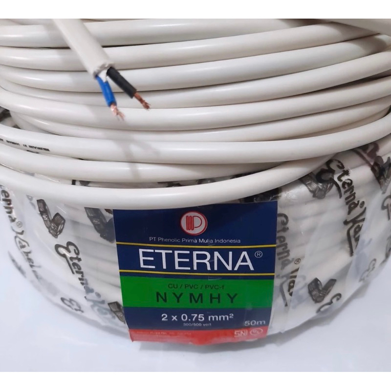 Jual Kabel Serabut Eterna 2 x 0.75 SNI Serabut Tembaga Asli | Shopee Indonesia