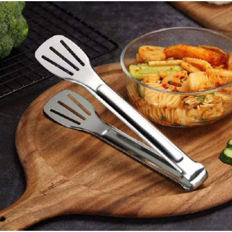 Jual Capitan Makanan Satinless/ Jepitan Masak Anti Panas/ Capitan ...