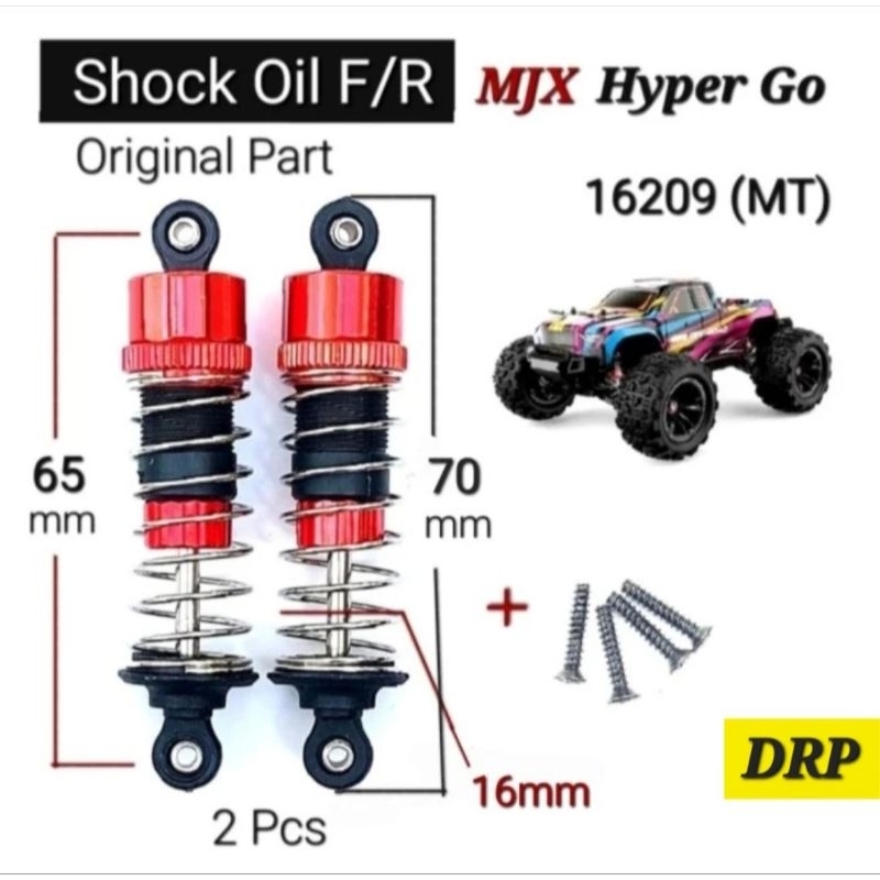 Jual DRP Shock Oli Original MJX Hyper Go 16209 MT RC Part | Shopee ...