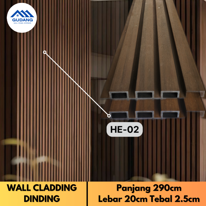 Jual Wall Cladding Wood WPC OUTDOOR Dinding Panel Kisi Kisi Aesthetic ...