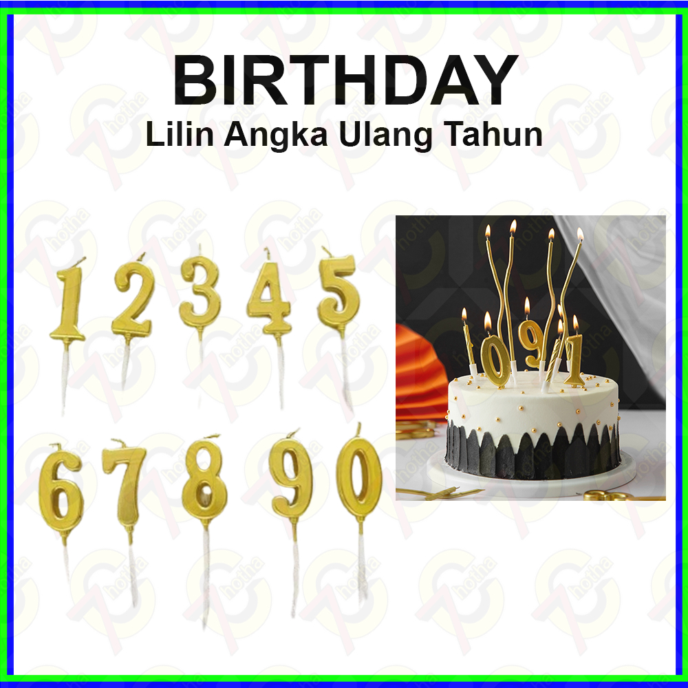 Jual 【7C】 Lilin Angka Ulang Tahun Ultah Birthday Candle Number Warna ...