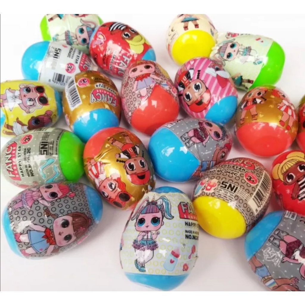 Jual Mainan anak telur berhadiah isi 20 pcs / Mainan berhadiah bentuk ...