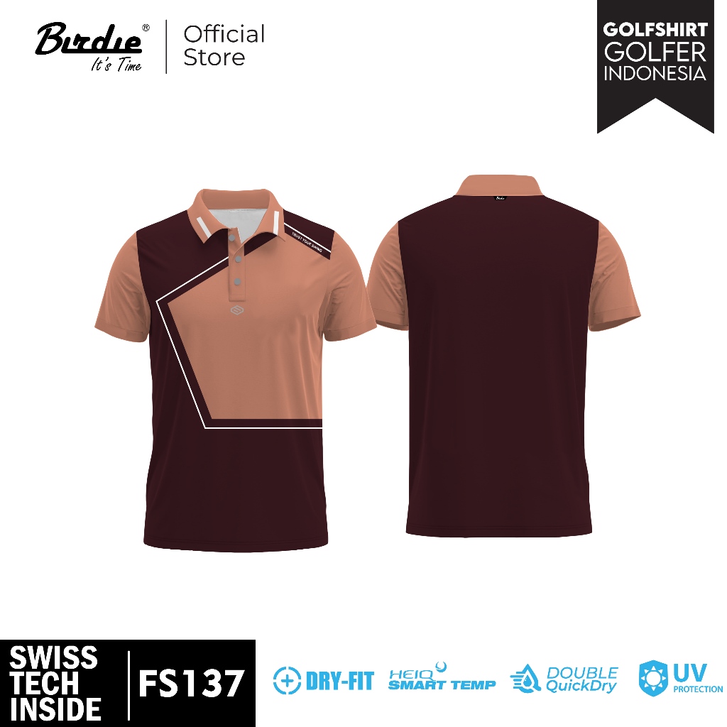 Jual Baju Polo Shirt Male Female Golf Polyester Drifit CoolMax Birdie FS137 | Shopee Indonesia