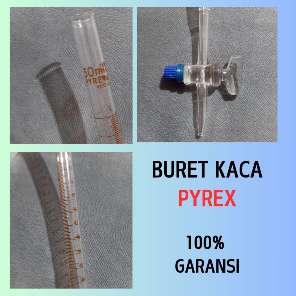 Jual Vialabware - Buret kaca pyrex | ukur kompresi motor | Buret ...