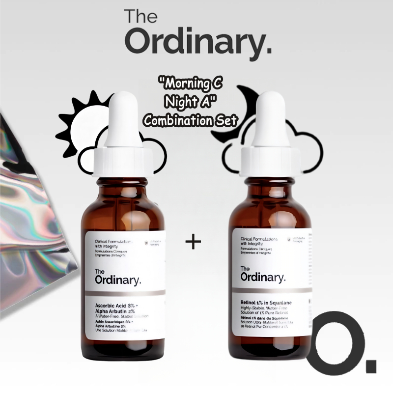 Jual The Ordinary Vitamin C & Retinol Set / Morning Prevent & Night ...