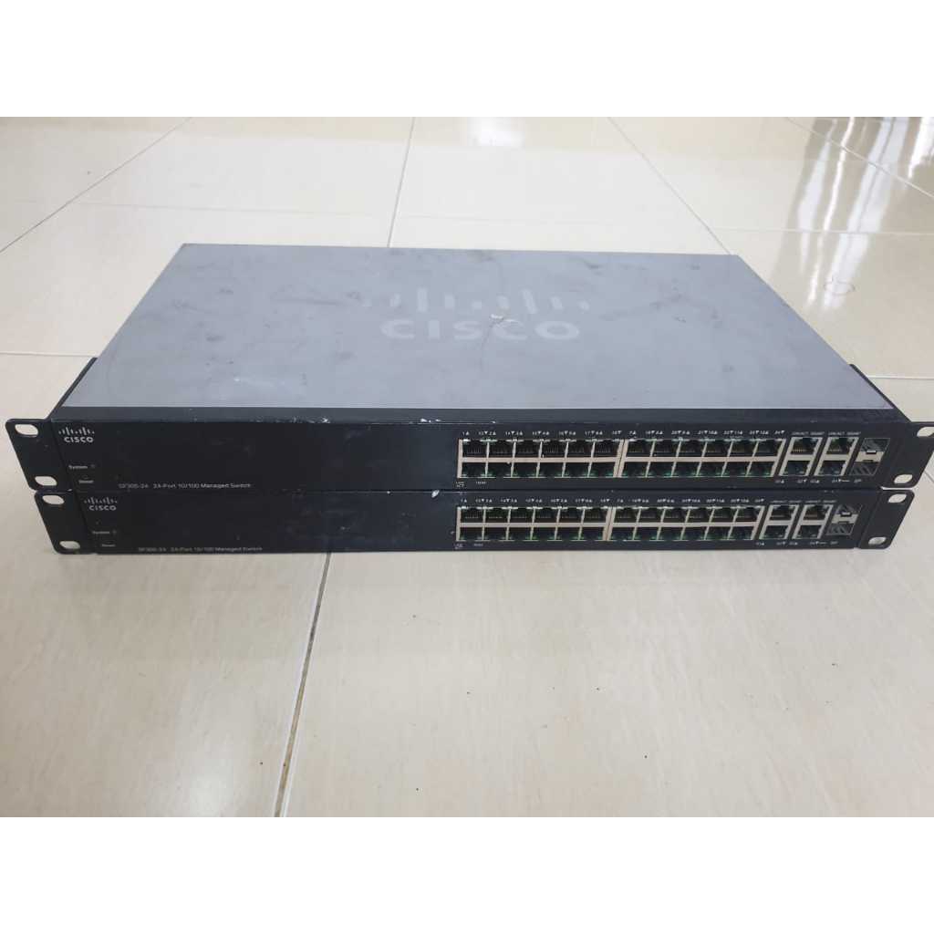 Jual Cisco SF300-24 24 Port 10/100 Managed Switch SF300-24 | Shopee ...