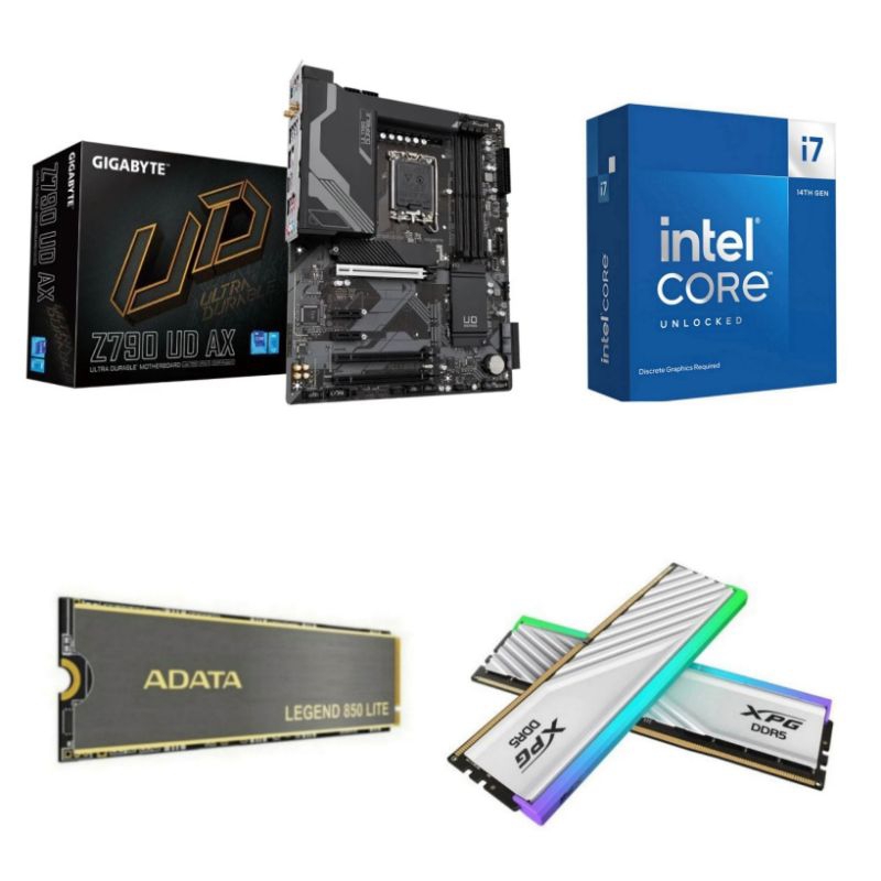 Jual Paket Processor Intel Core i7 14700K Box RAM DDR5 32GB RGB NVME ...